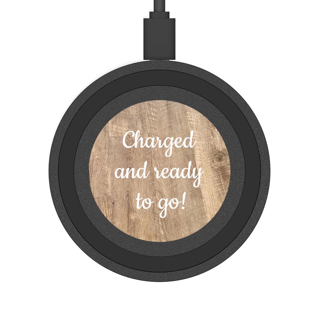 Quake Farmhouse Style Wireless Charging Pad, Rustic Design, Wireless ...