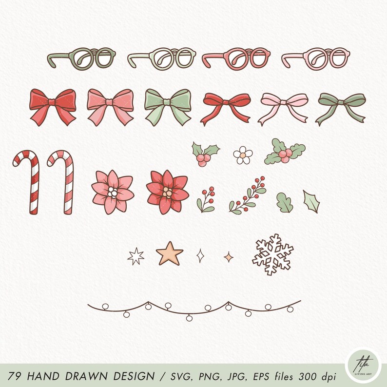 Christmas Bookish Clipart Bundle | Cozy Winter Reading SVG PNG ...