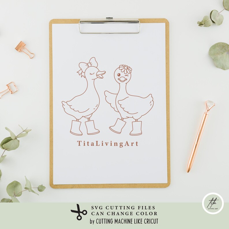 Spring Silly Goose Outline SVG, Silly Goose SVG Bundle, Spring Animal ...