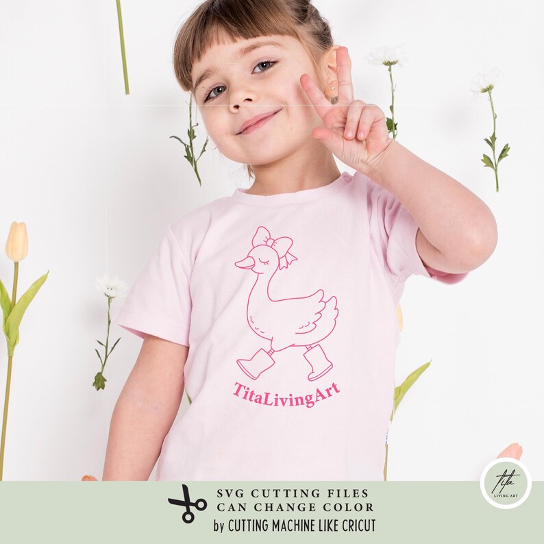 Spring Silly Goose Outline SVG, Silly Goose SVG Bundle, Spring Animal ...