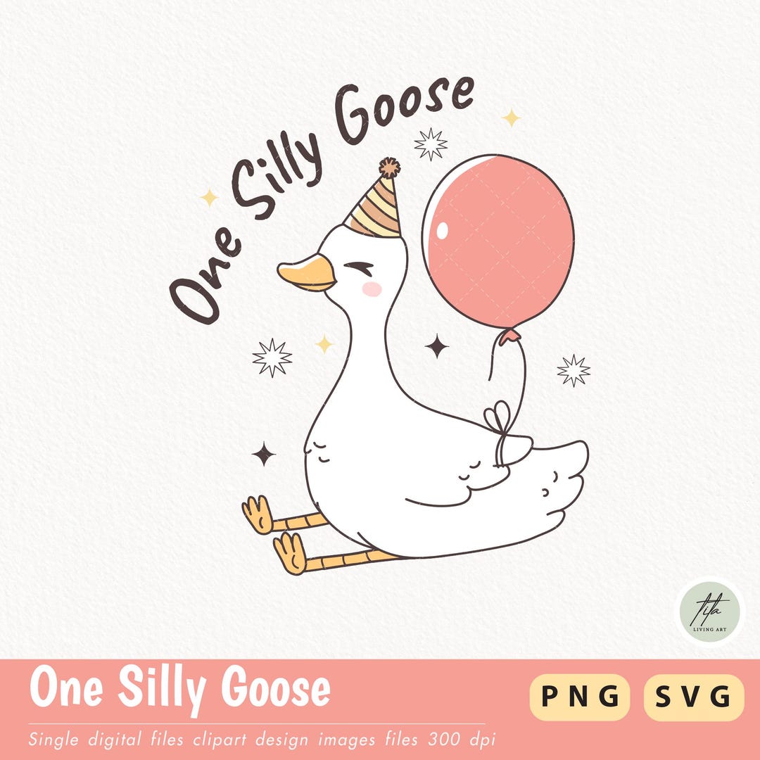 One Silly Goose Clipart, Silly Goose Png Svg, Funny Goose Meme Shirt ...