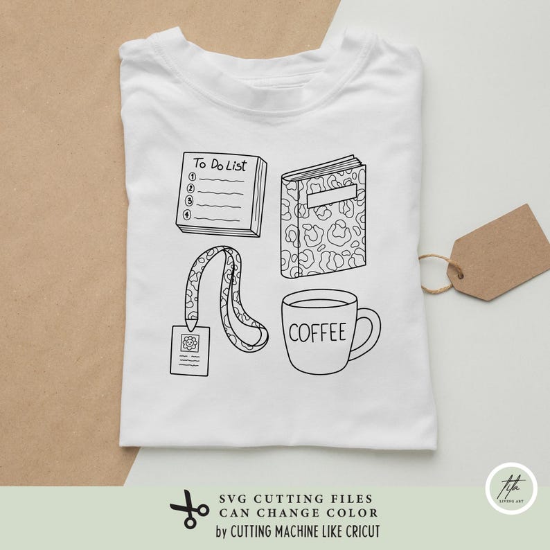Girly School Outline SVG, Back to School SVG Bundle, Doodle School ...