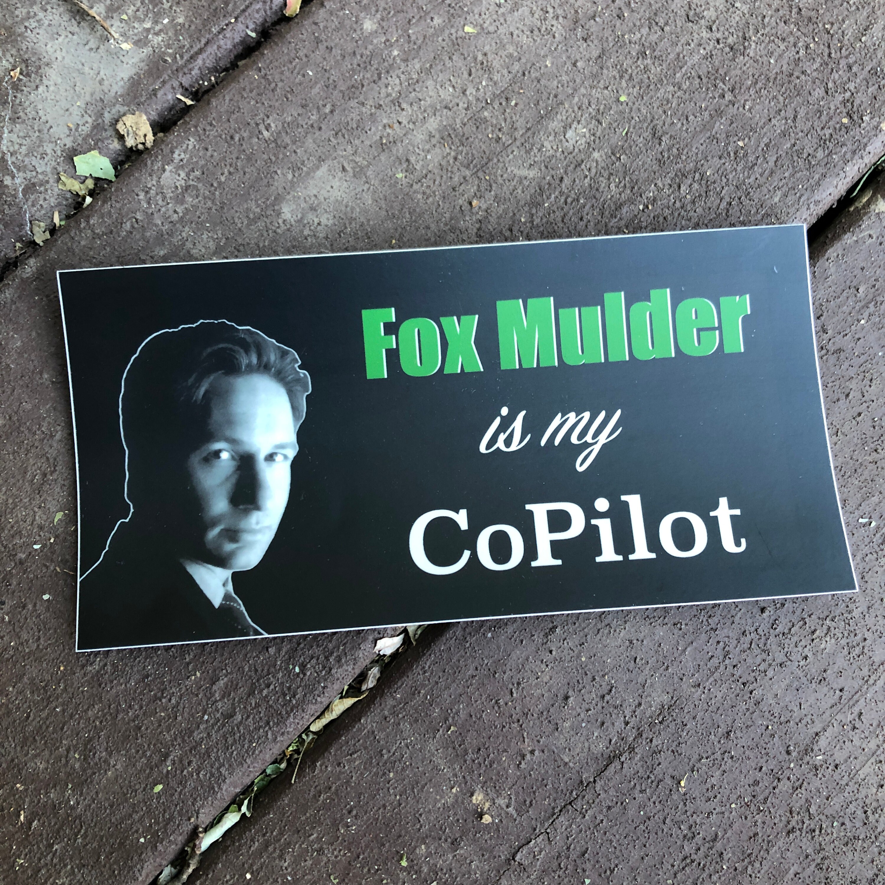 Fox Mulder is My Copilot Bumper Sticker - Etsy