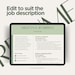 Resume Kit: CV Template With Matching Cover Letter Matcha Edition - Etsy