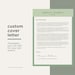 Resume Kit: CV Template With Matching Cover Letter Matcha Edition - Etsy
