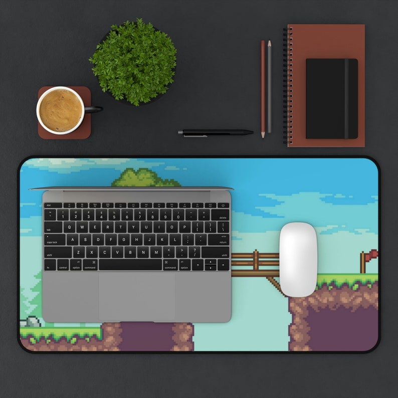 8-bit Retro Side Scroller Gaming Mouse Pad | Nostalgic Desk Accessory ...