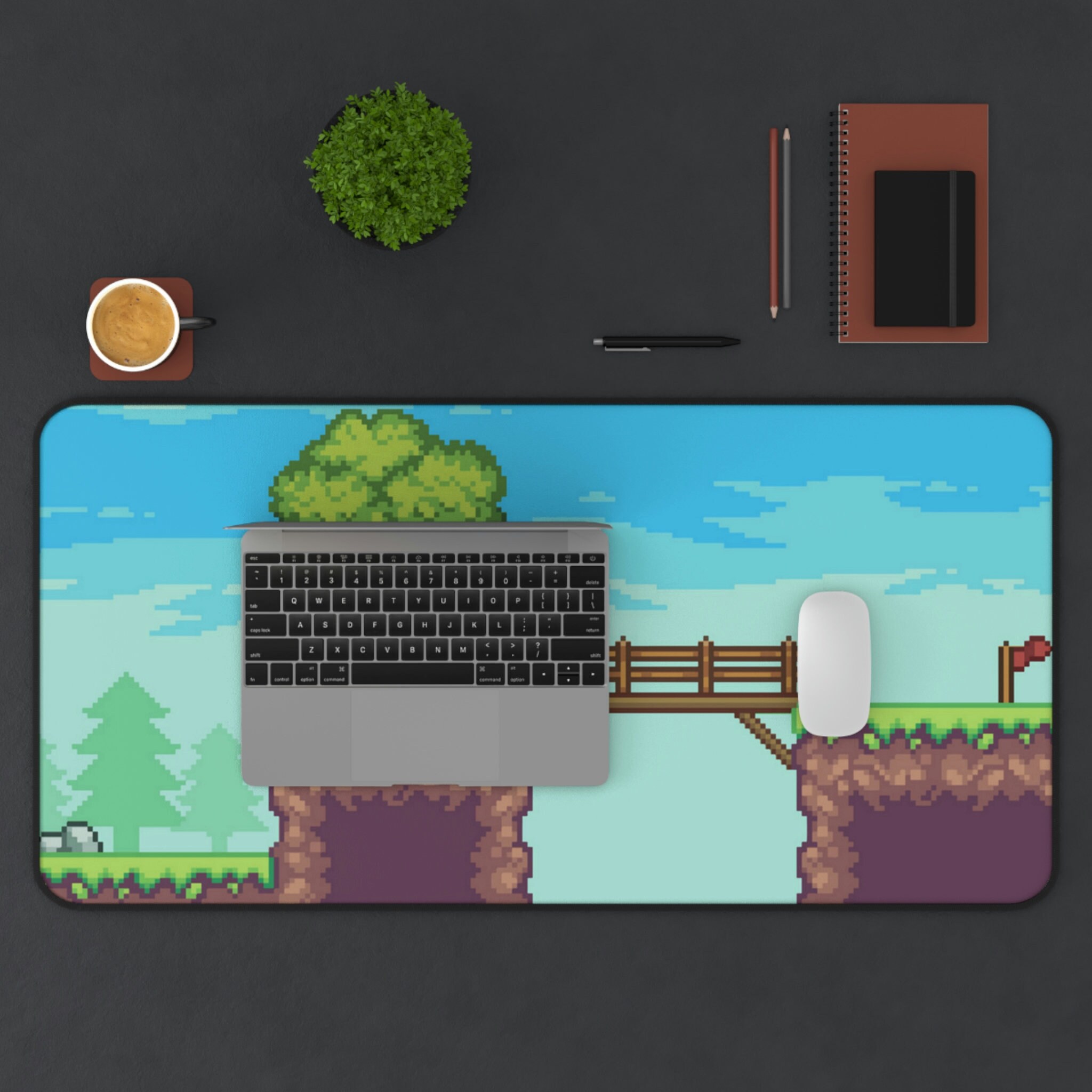 8-bit Retro Side Scroller Gaming Mouse Pad | Nostalgic Desk Accessory ...