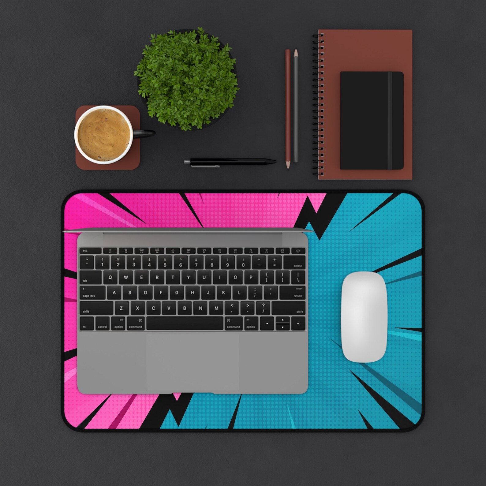 Pop Art Comic Gaming Mouse Pad | Vibrant & Fun Desk Accessory | Perfect ...