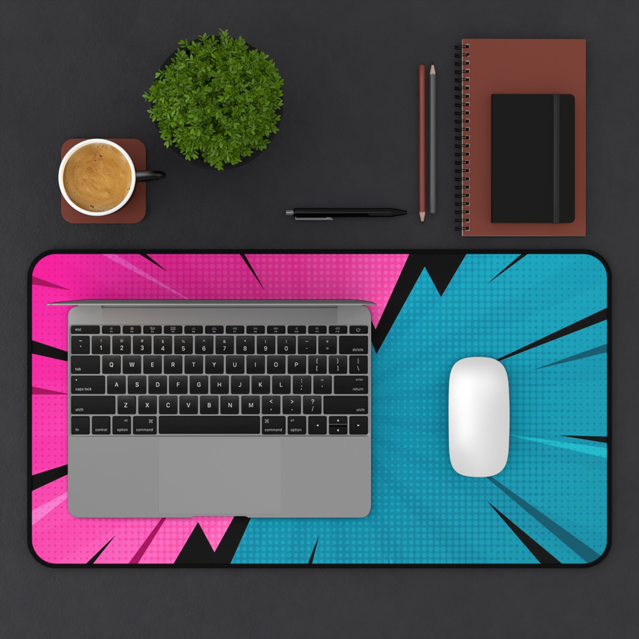Pop Art Comic Gaming Mouse Pad | Vibrant & Fun Desk Accessory | Perfect ...