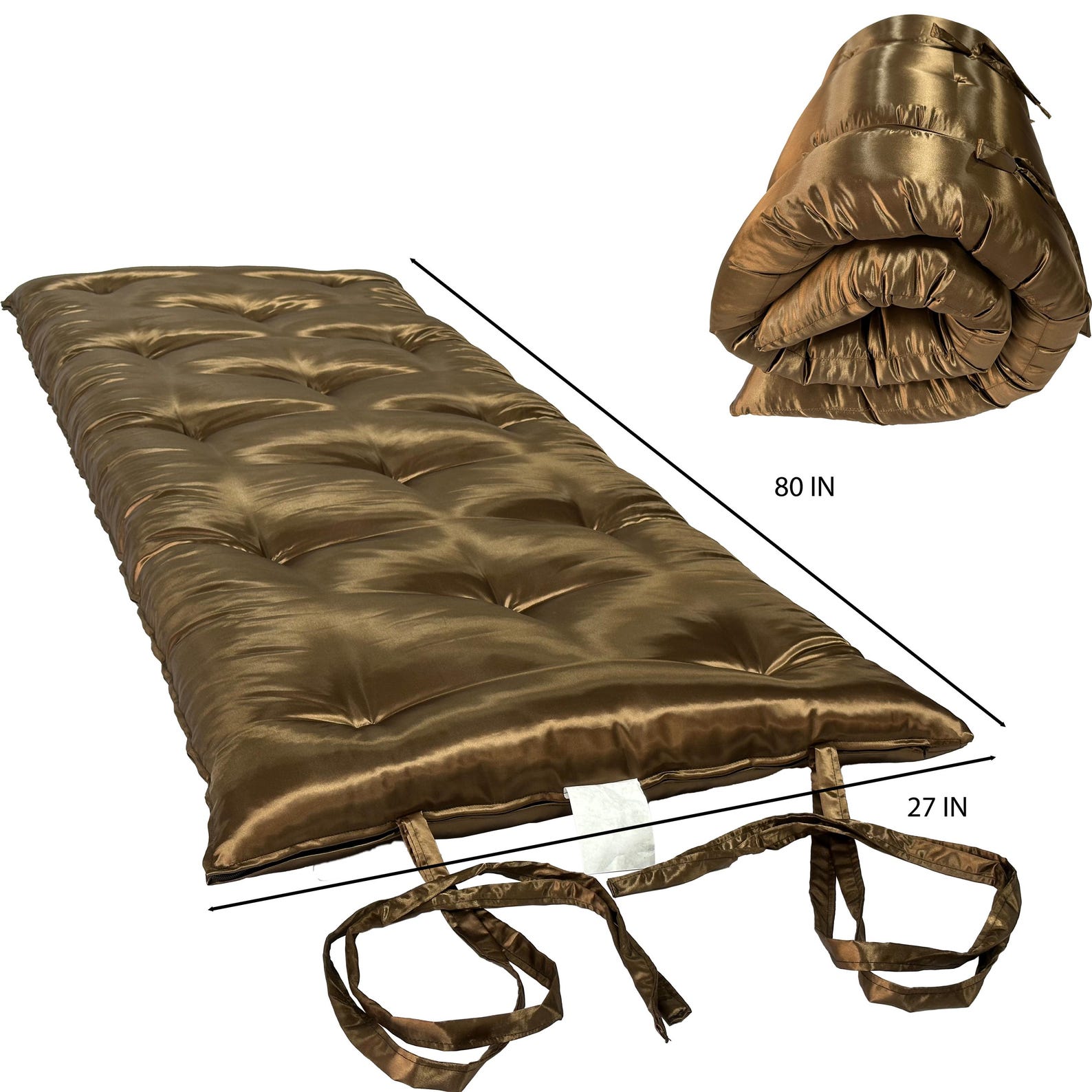 Traditional Japanese Floor Rolling Cotton/foam Sleepover Shiki Futon ...