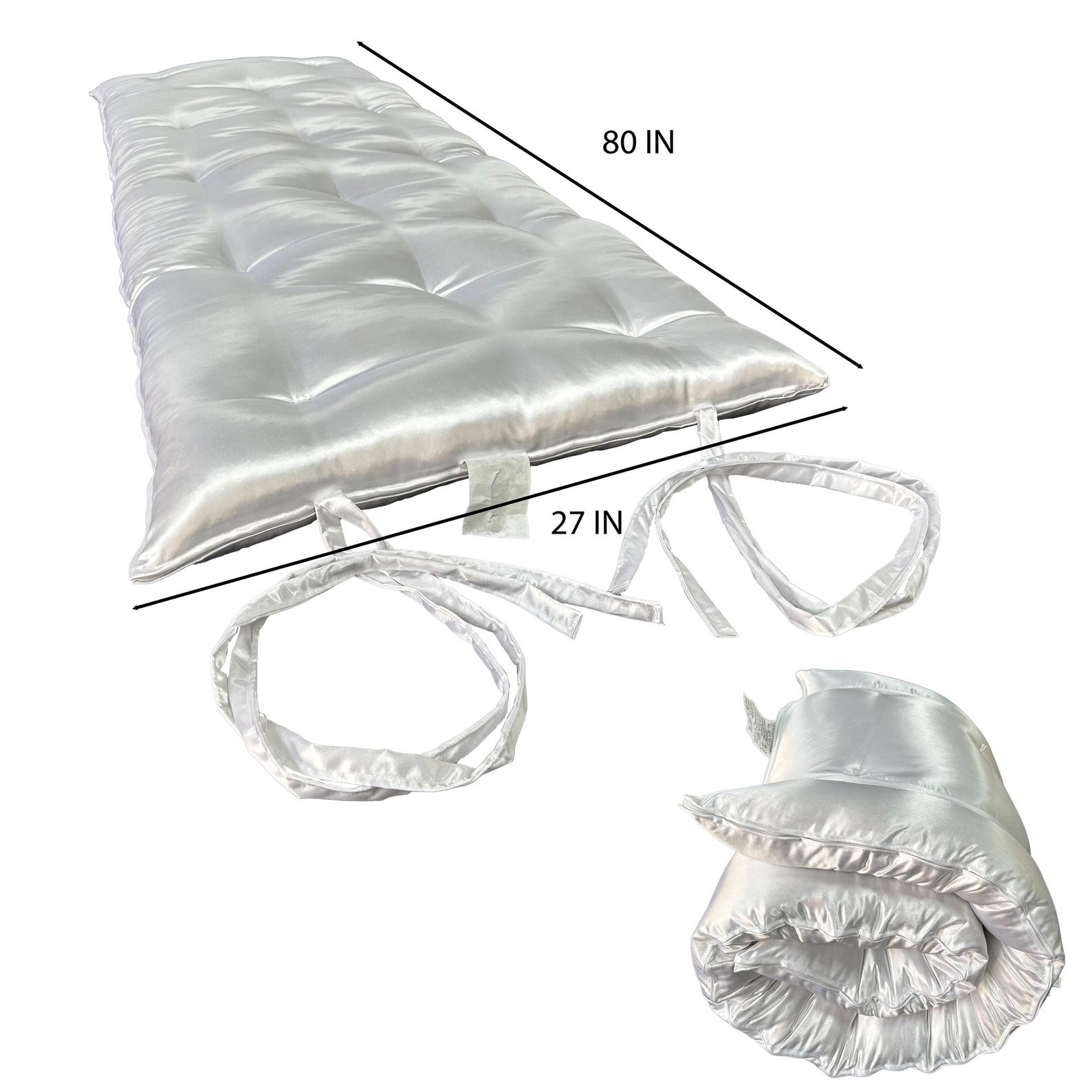 Traditional Japanese Floor Rolling Cotton/foam Sleepover Shiki Futon ...