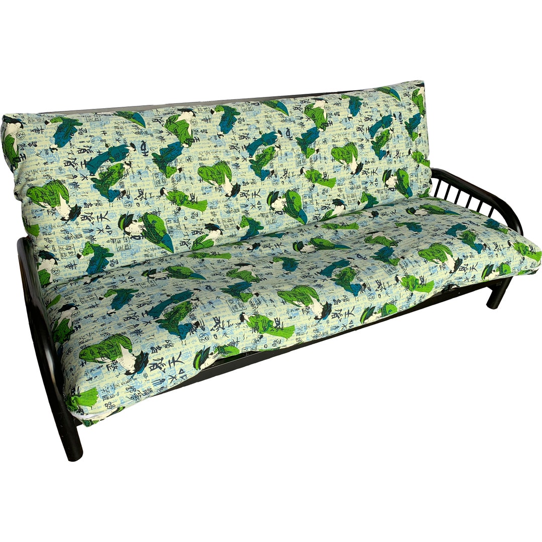 Futon Cover - Full Size Bed Covering Protector, Replacement Upholstery ...
