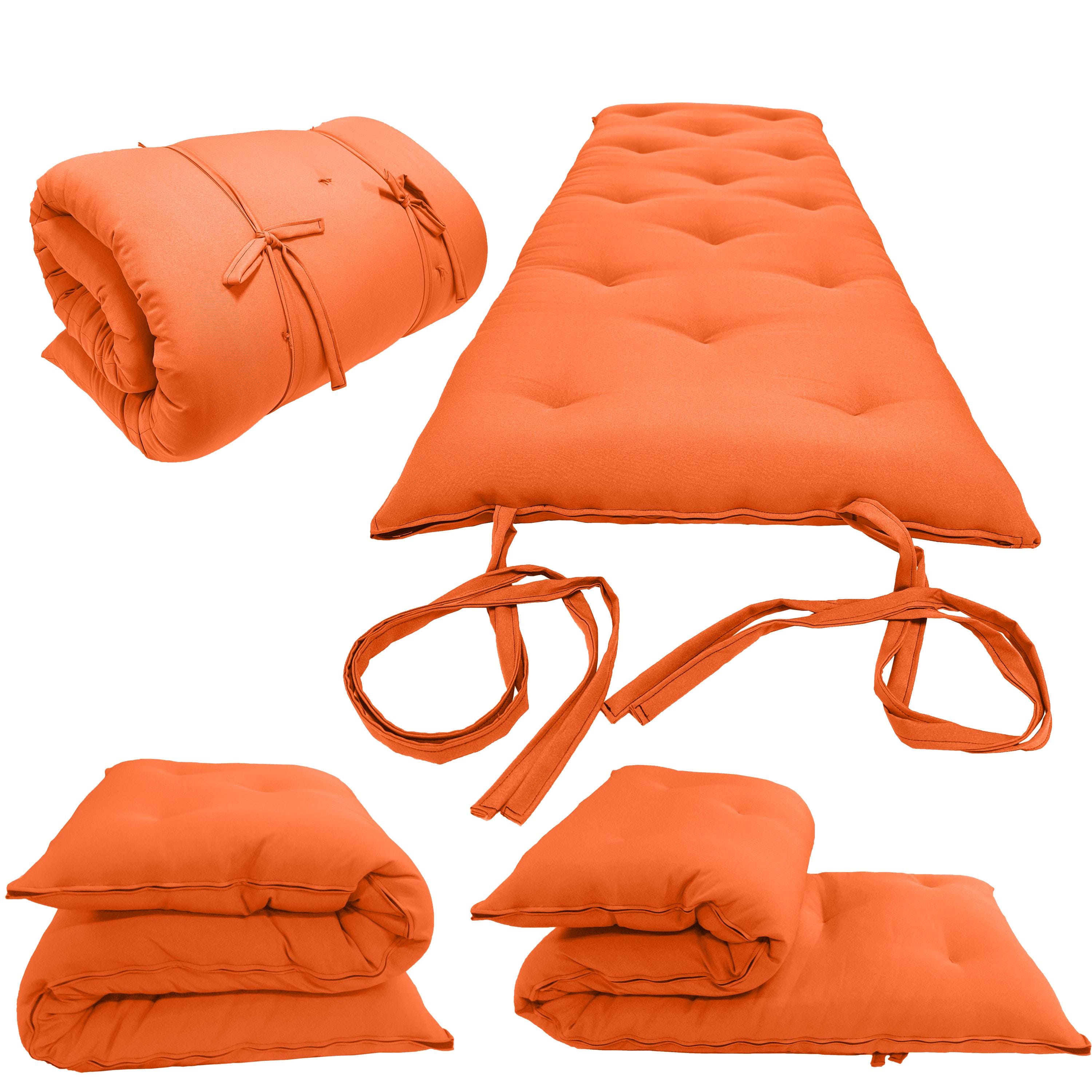 Traditional Japanese Floor Rolling Cotton/foam Sleepover Shiki Futon ...