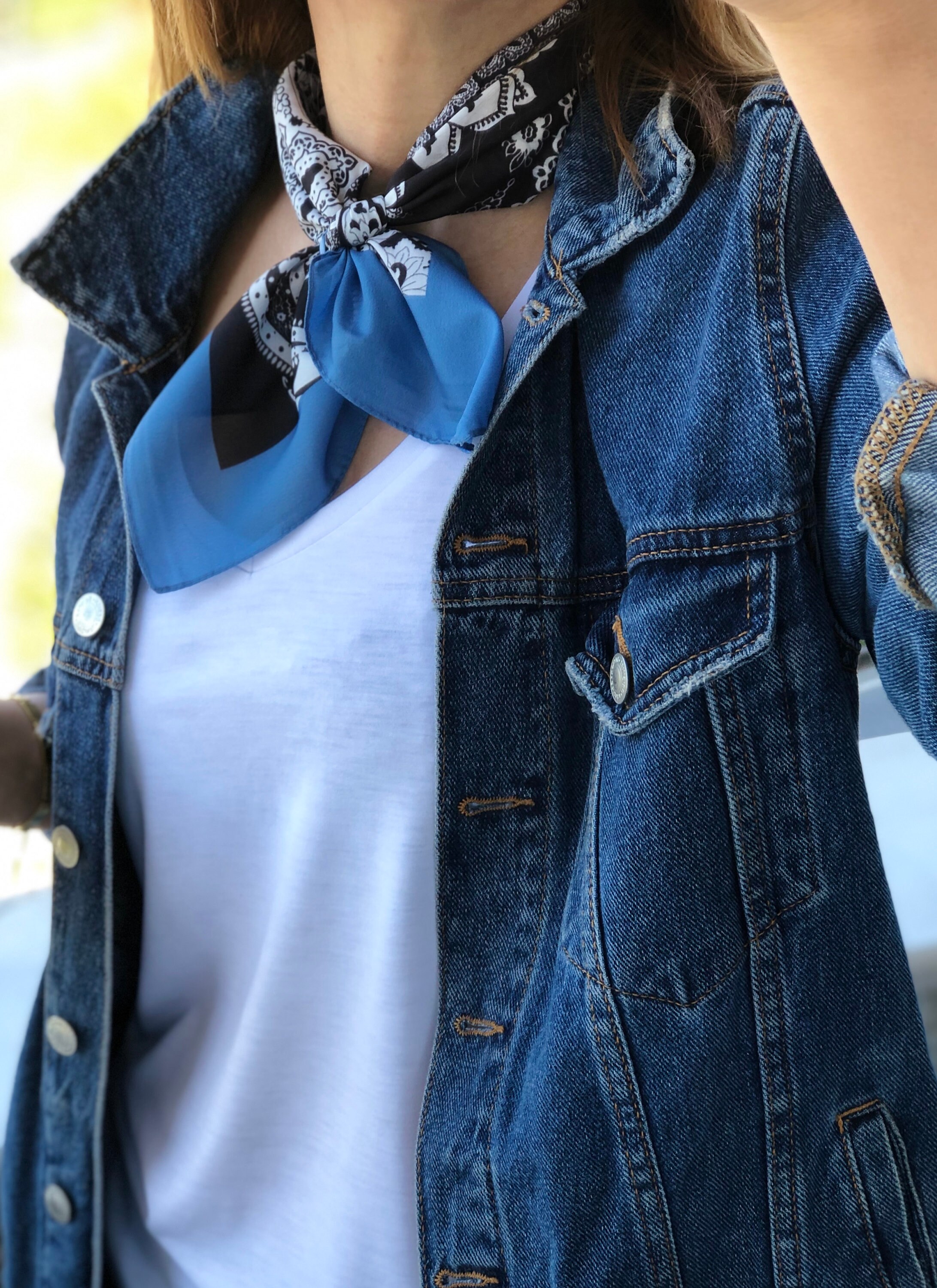 Silk Square Scarf - Hand Designed in Black Blue Pattern - Etsy