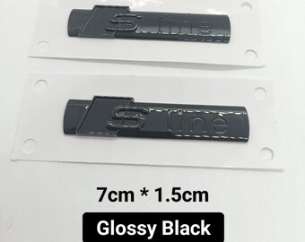 2 Logo S Line Emblem Badge Wings Adhesive Sline Abs Chrome Original ...