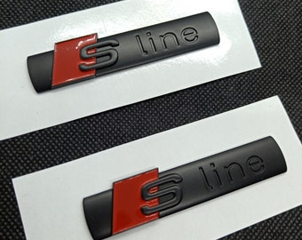 2 Logo S Line Emblem Badge Wings Adhesive Sline Abs Chrome Original ...