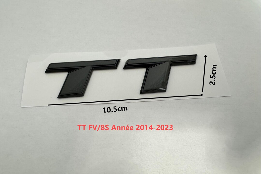 TT FV/8S Logo Emblem Sticker Glossy Black - Etsy
