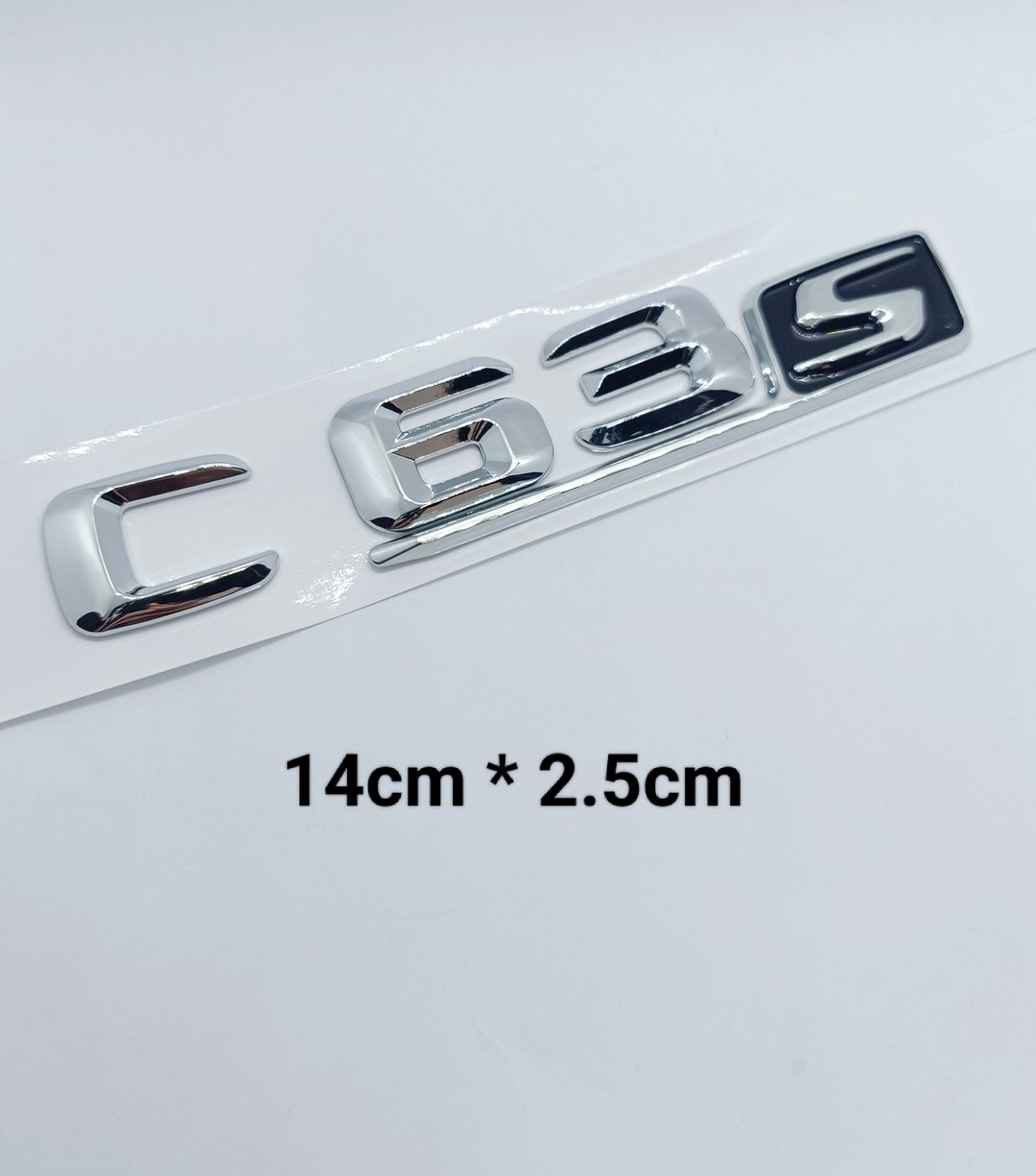 1 Logo C63s Amg Chrome Emblem 3D Sticker Logo Installs Trunk - Etsy