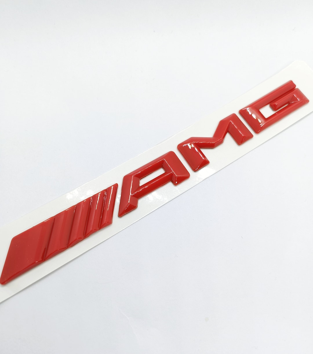 AMG Mercedes Emblem Logo Red 3D - Etsy