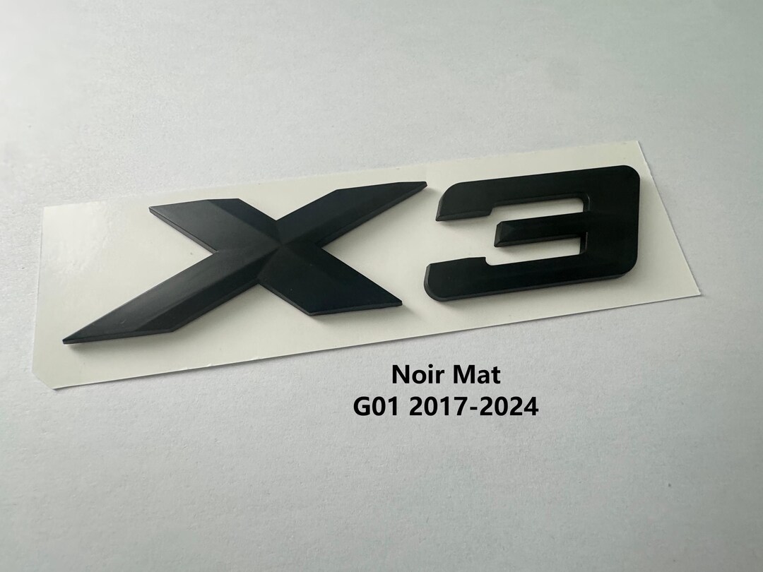 X3 Logo Emblem X3 Logo Sticker Matte Black - Etsy
