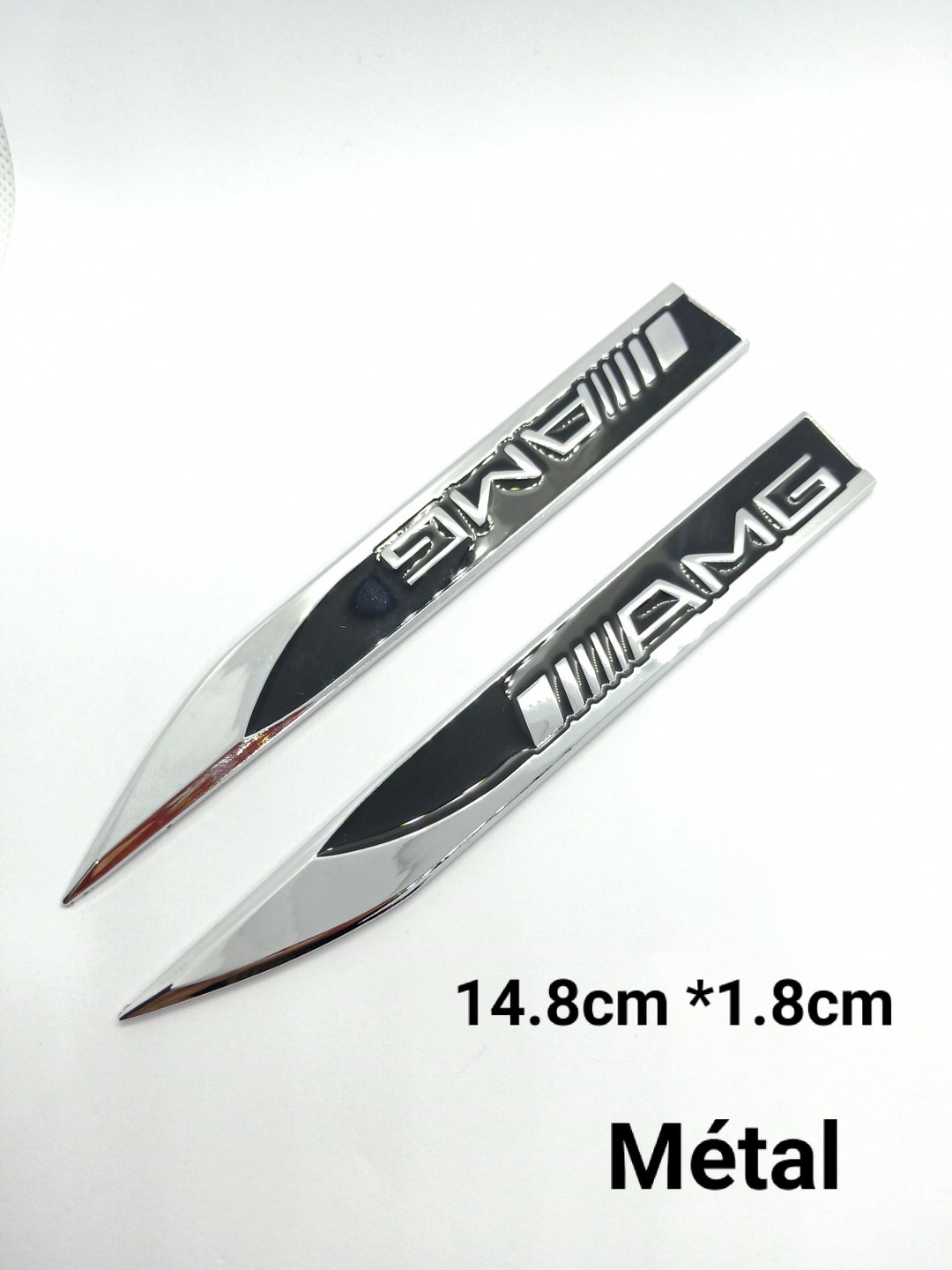 2 AMG Logo Metal Side Wing Emblem - Etsy