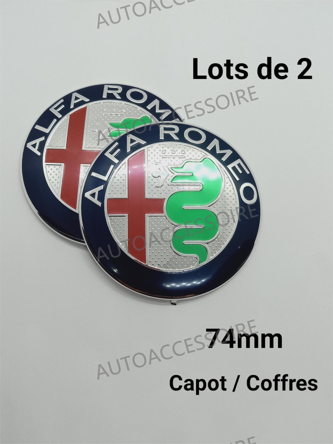 2 Logo Emblem Hood Trunk Alfa Romeo 74mm New Green - Etsy