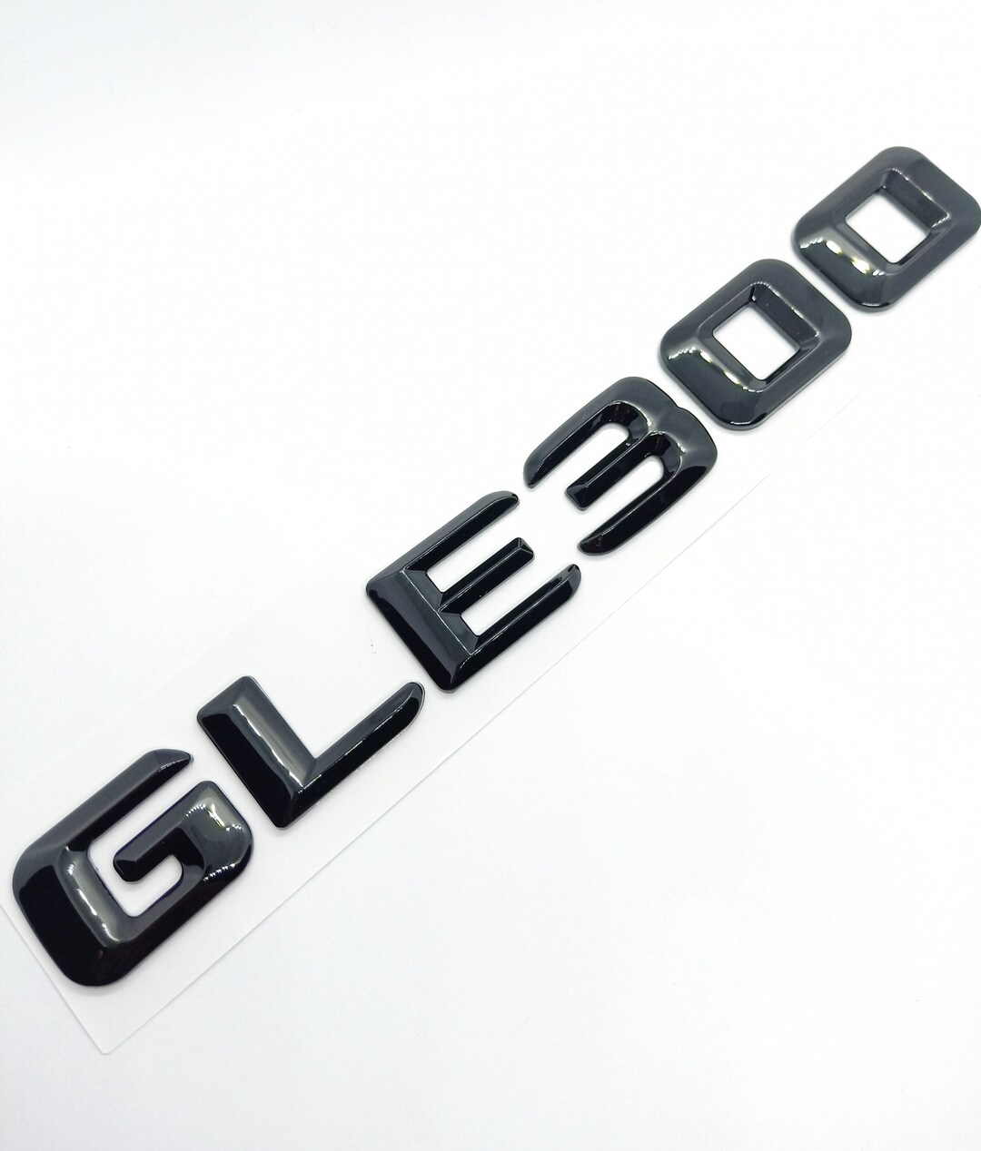 1 Glossy Black GLE300 Logo Emblem Sticker Gle Logo Installs 3d Trunk - Etsy