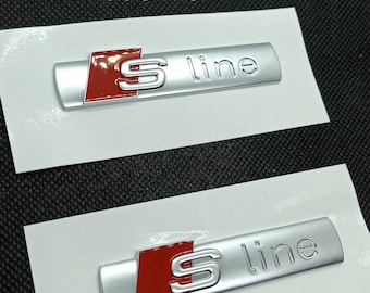 2 Logo S Line Emblem Badge Wings Adhesive Sline Abs Chrome Original - Etsy