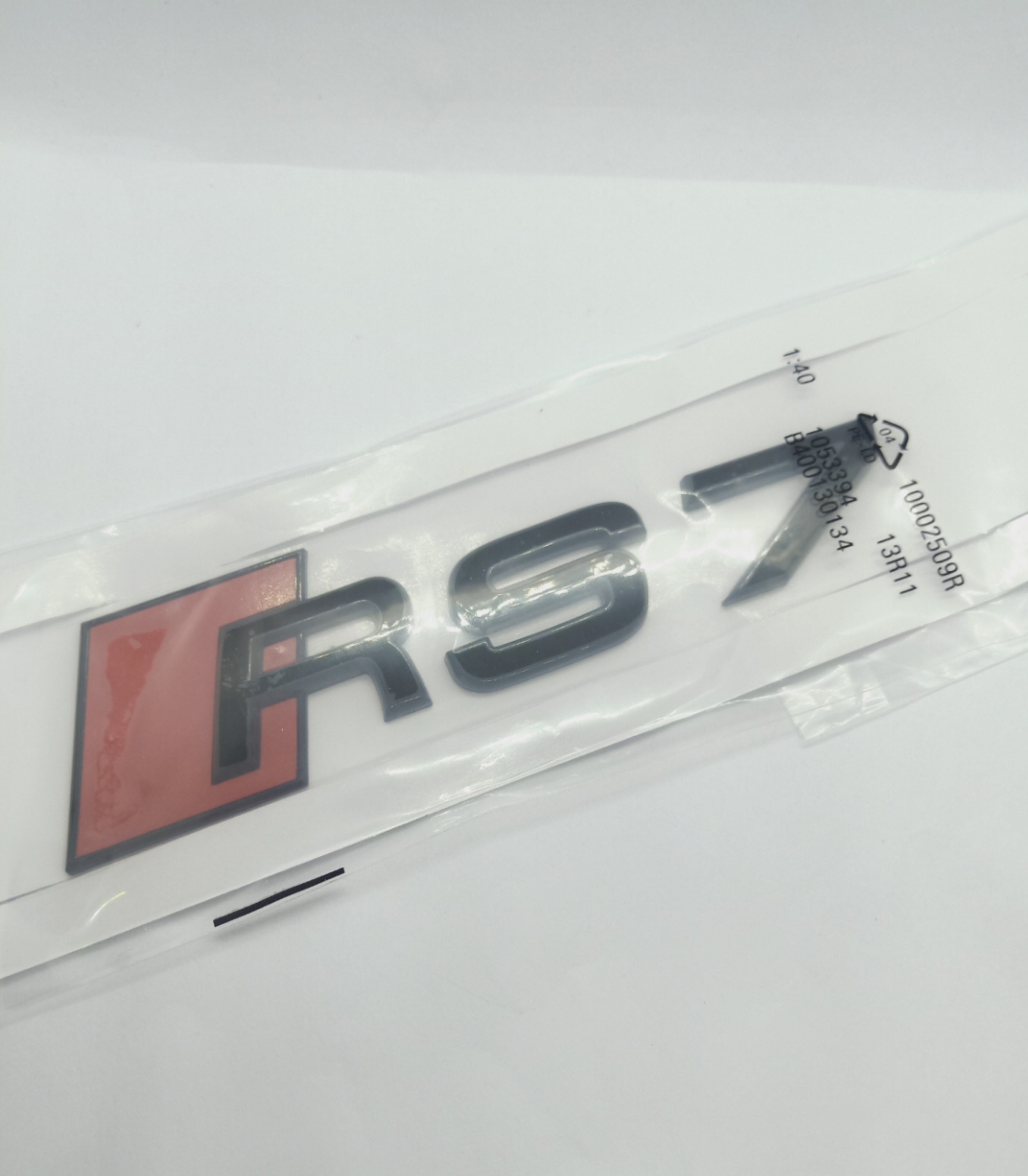 RS7 Logo Gloss Black Rear Emblem Sticker. - Etsy