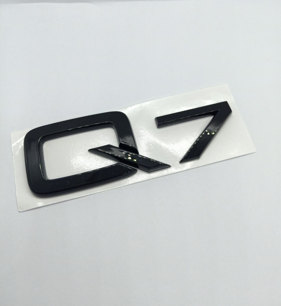 Logo Q7 Stickers Sticker Emblem Glossy Black - Etsy