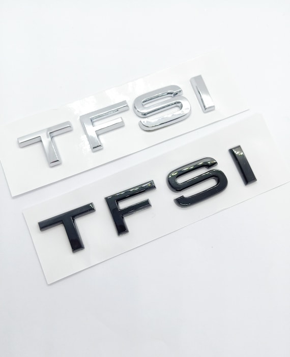 Logo Emblem TFSI for Audi Trunk Glossy Black | Etsy UK