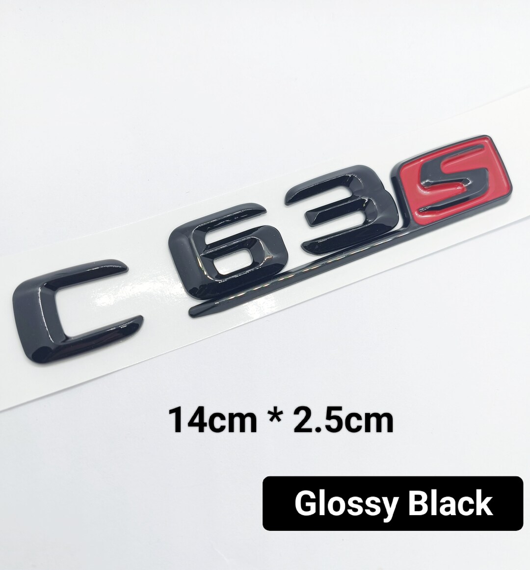 1 Glossy Black C63s AMG Logo 3D Emblem Sticker Logo Installs Trunk - Etsy
