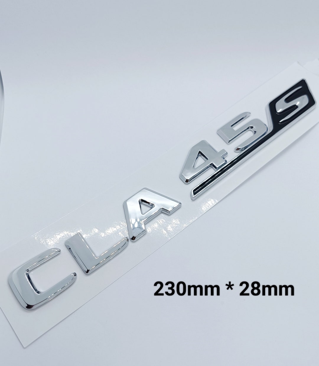 CLA 45s Benz Logo Flat Emblem Cla45s Chrome AMG Class - Etsy