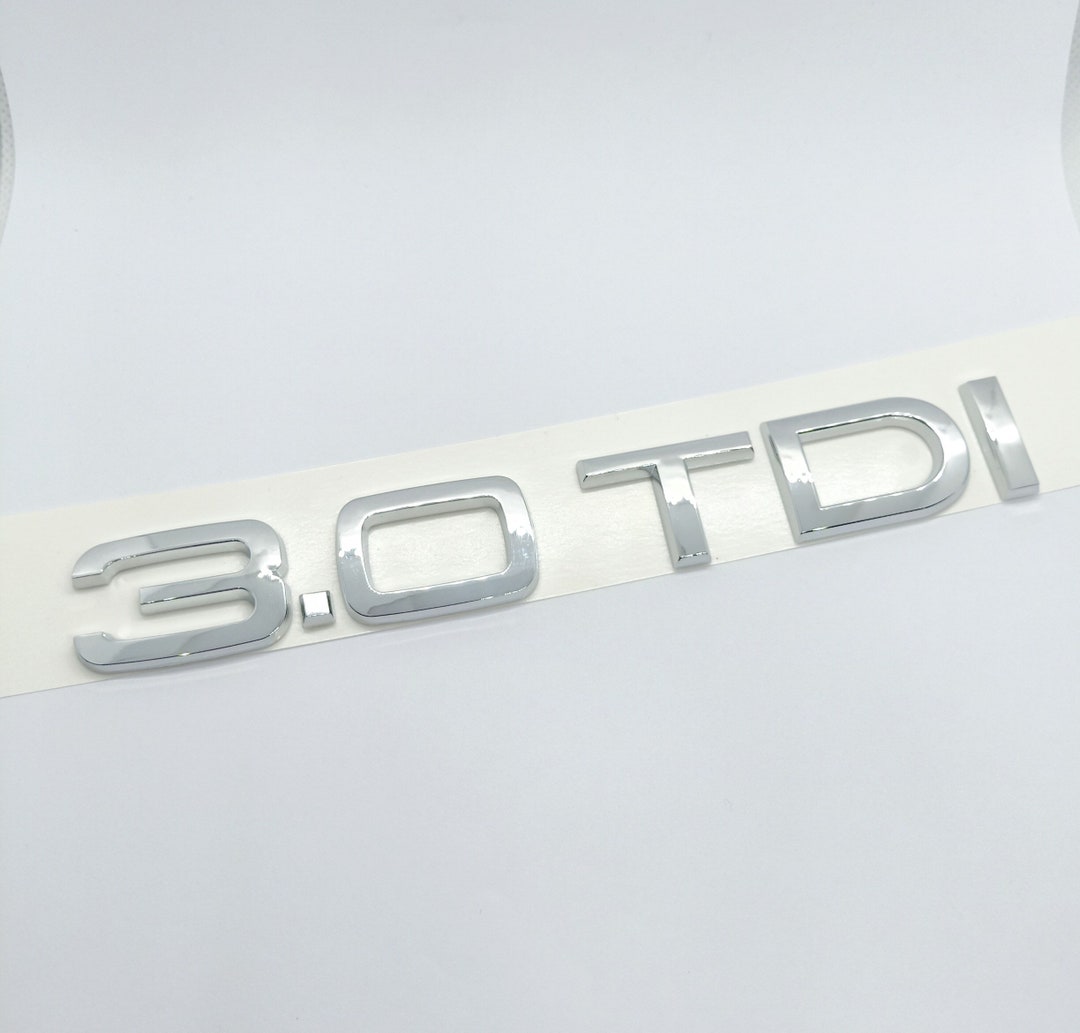 3.0 TDI Emblem Rear Sticker Trunk Chrome - Etsy