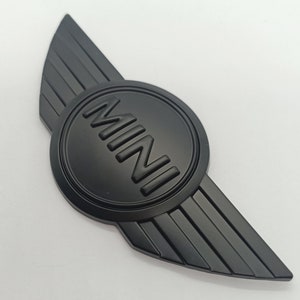 Logo for Mini-cooper Metal Matte Black 11.5*5cm Hood Rear Emblem - Etsy ...