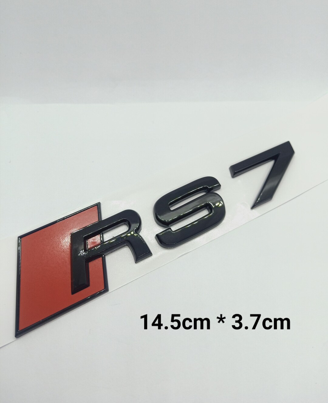RS7 Logo Gloss Black Rear Emblem Sticker. - Etsy