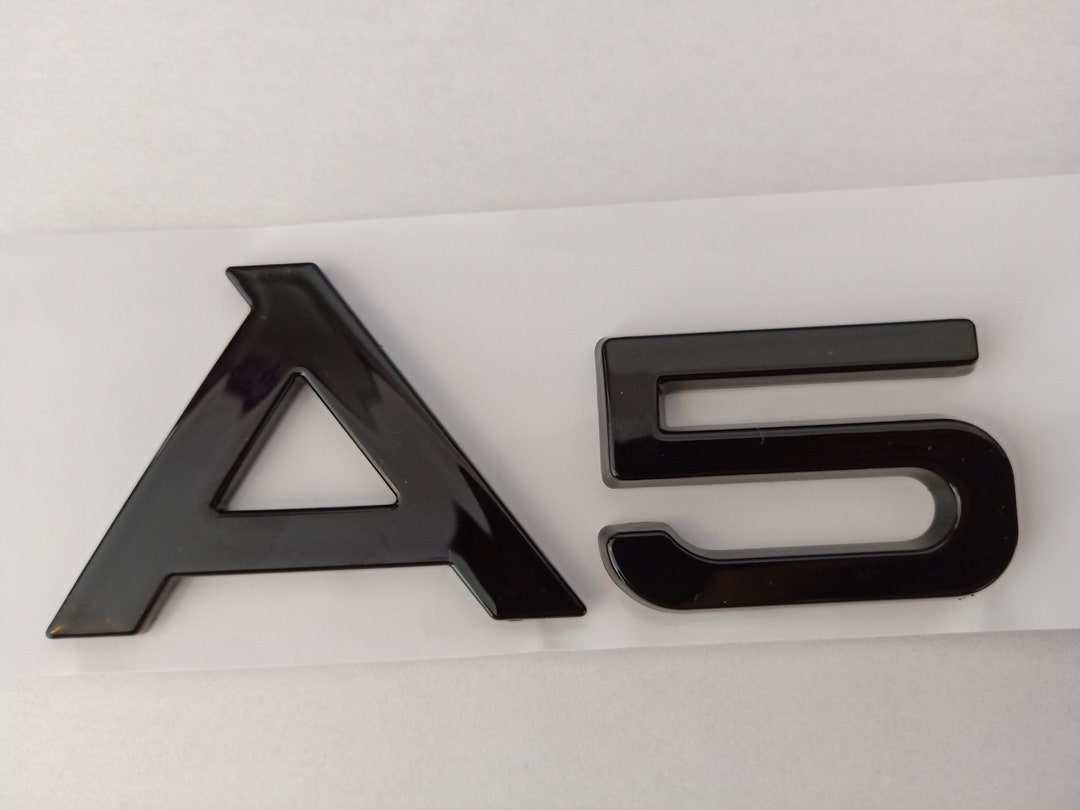 A5 Logo Stickers Emblem Sticker Glossy Black - Etsy