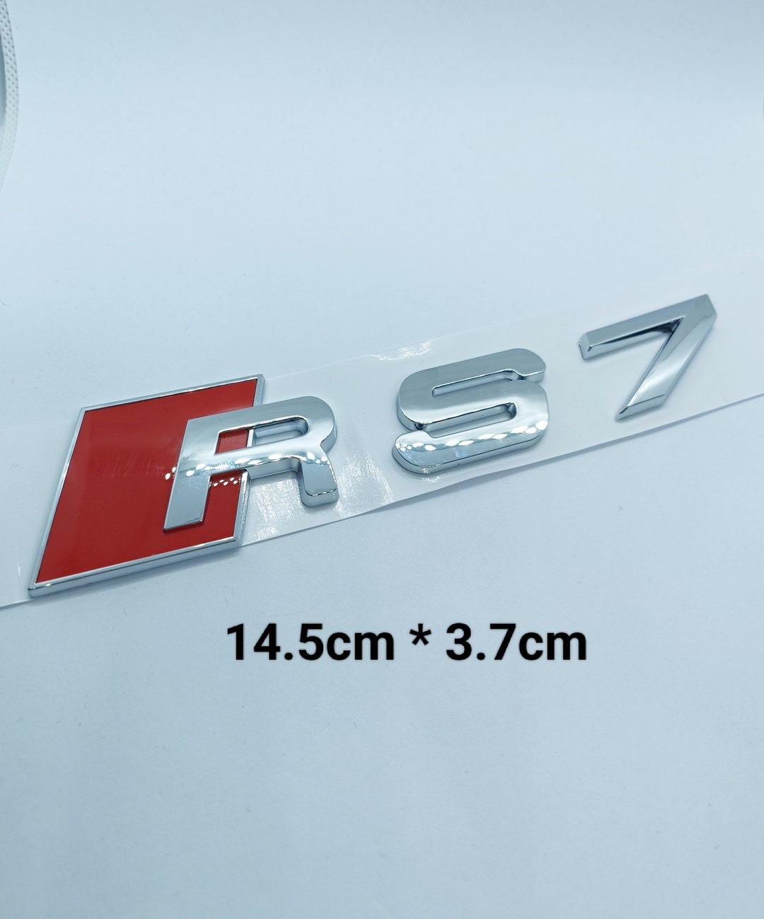 RS7 Logo Chrome Rear Emblem Sticker - Etsy