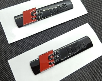 2 Logo S Line Emblem Badge Wings Adhesive Sline Abs Chrome Original - Etsy