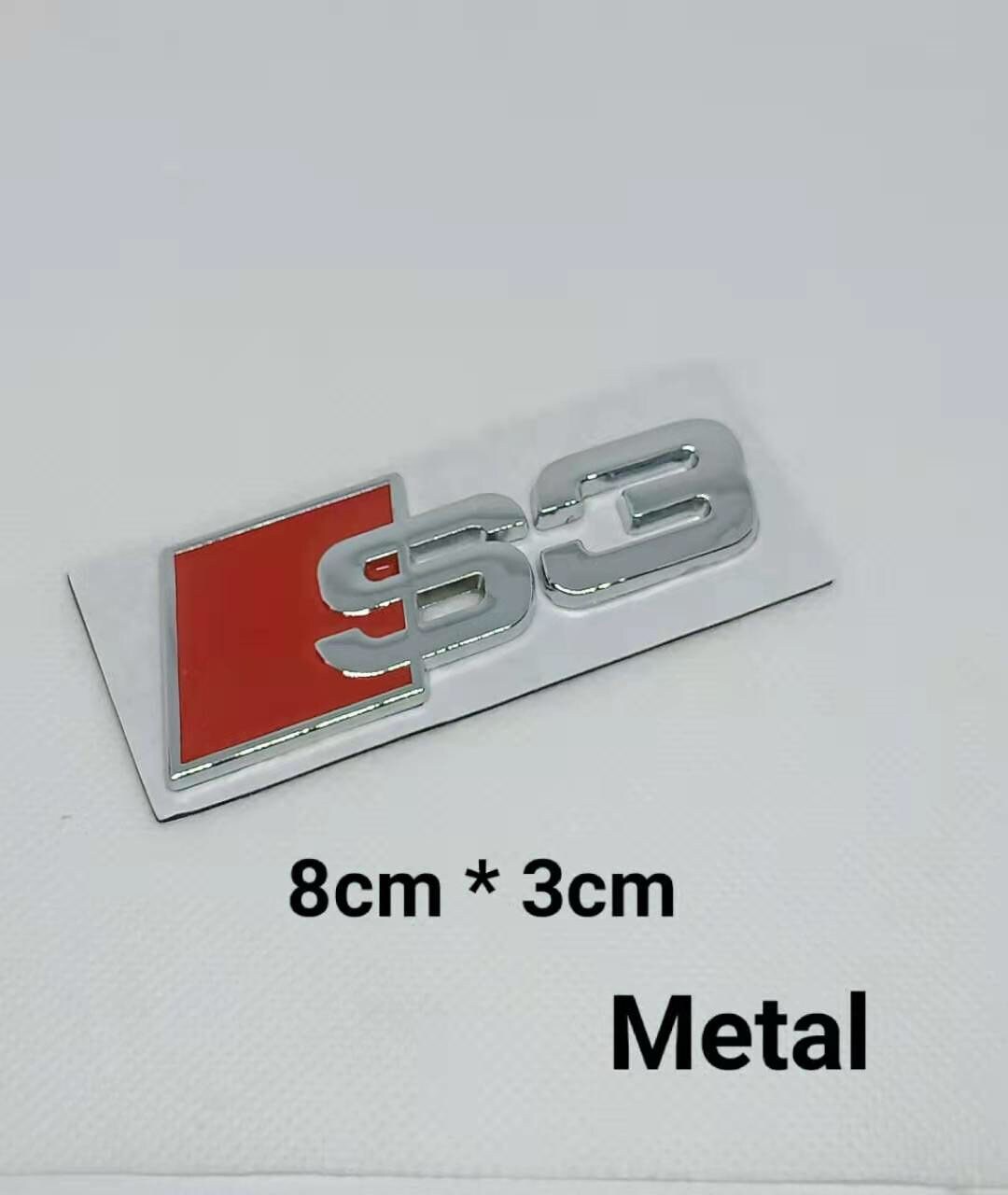 S3 Logo S3 Sticker Emblem Rear Chrome Metal - Etsy