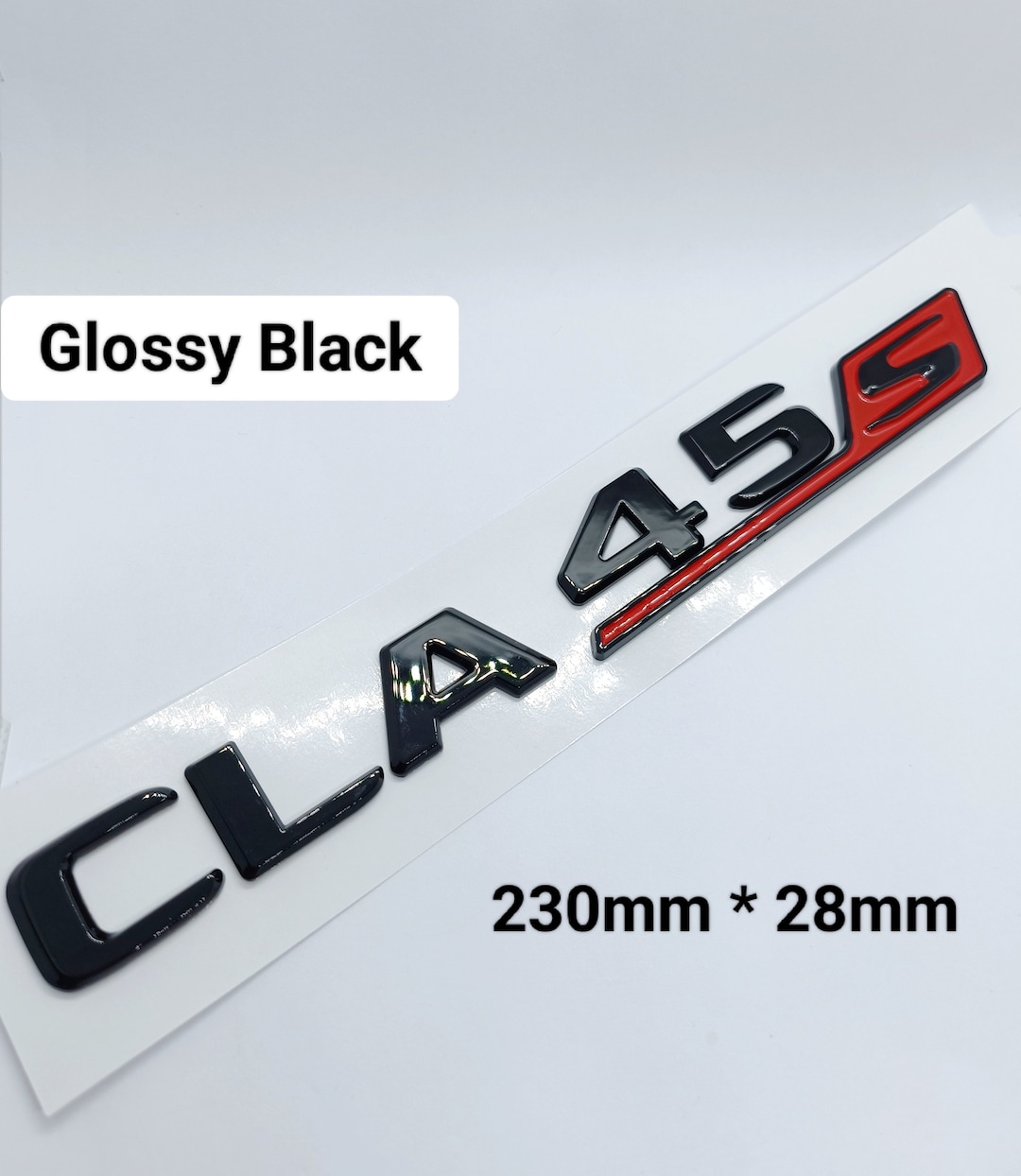 CLA 45s Mercedes Benz Logo Cla45s Emblem Glossy Black Flat AMG Class - Etsy