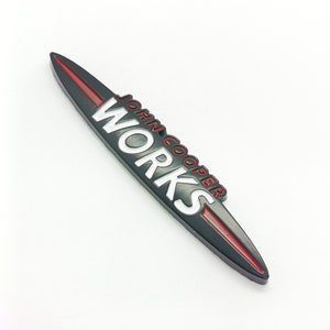 Logo Mini//-john-cooper-works//-jcw// Metal Emblem 87mm Wings for ...