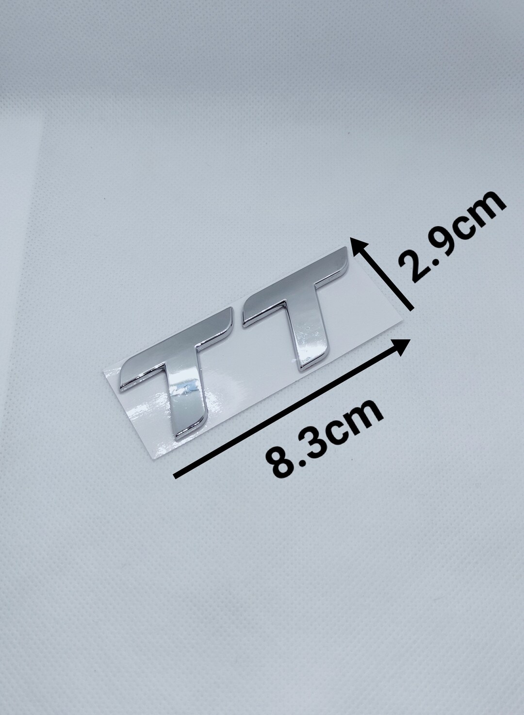 TT Logo Emblem Sticker Chrome - Etsy