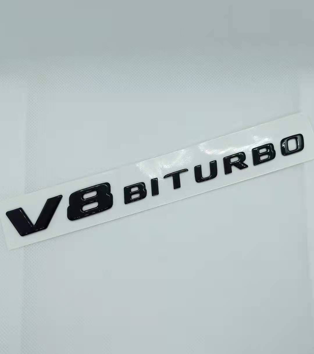 1 Gloss Black V8 Biturbo Logo Emblem - Etsy