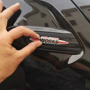 Logo Mini//-john-cooper-works//-jcw// Metal Emblem 87mm Wings for ...