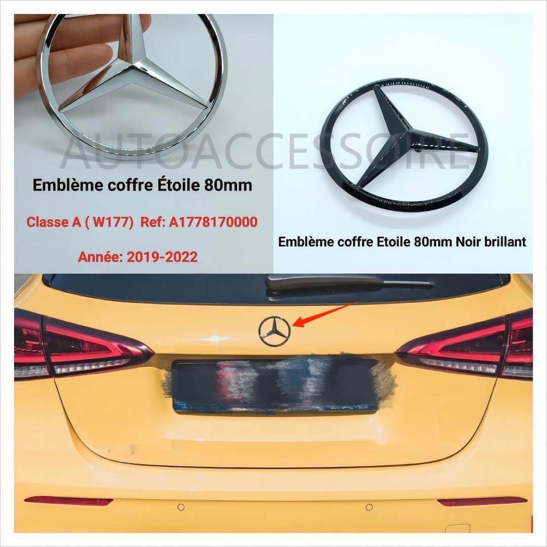 1 Mercedes Tailgate Trunk Star Logo for A-class W177 - Etsy
