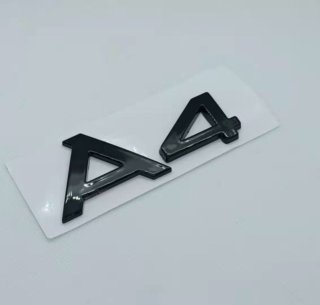 A4 Logo Stickers Emblem Sticker Glossy Black - Etsy