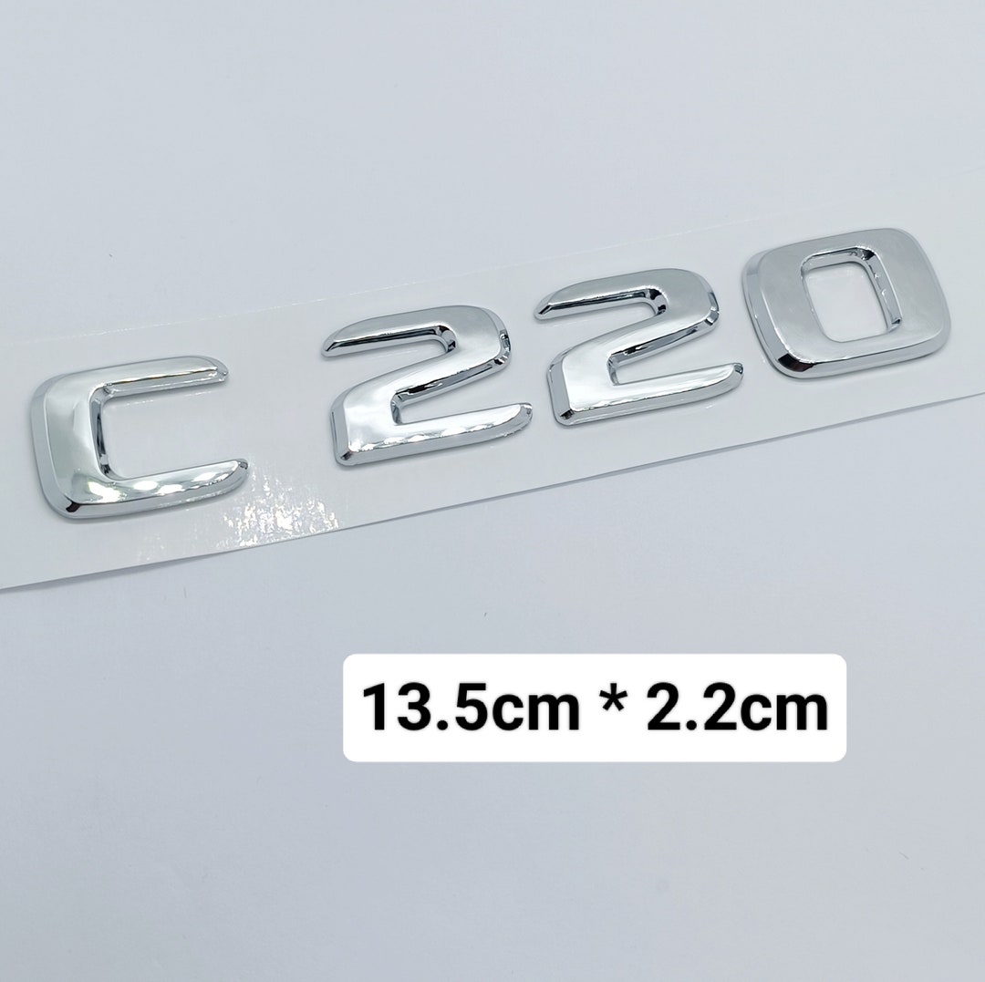C220 Logo Sticker Chrome Badge Logo Emblem Flat AMG - Etsy