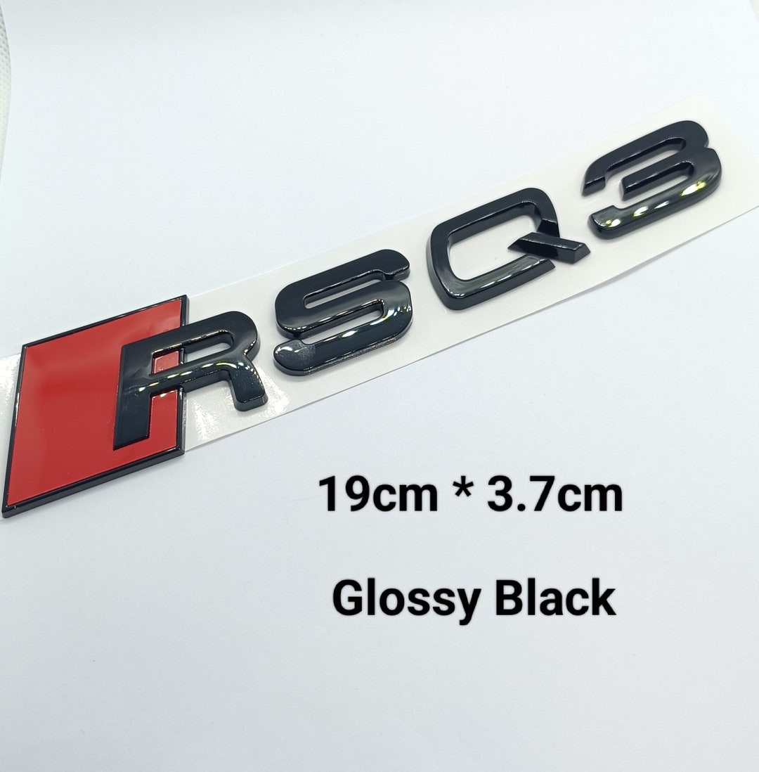 RSQ3 Gloss Black Logo Badge Emblem Sticker Rear Tailgate - Etsy
