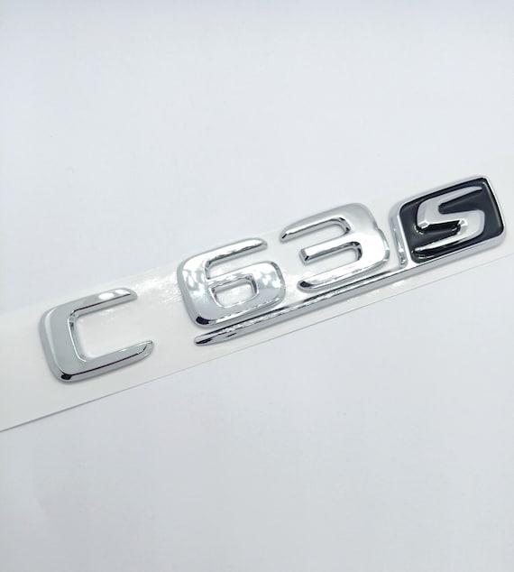 1 Logo C63s amg Chrome Emblem Sticker Logo instala 3d Chest - Etsy México